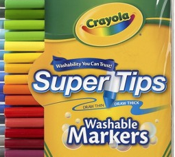 Target Cartwheel: 40% off Crayola SuperTips Markers | FreebieShark.com