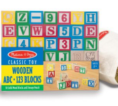 Amazon: Melissa & Doug 50-Piece Wooden Block Set - $7.50 | FreebieShark.com