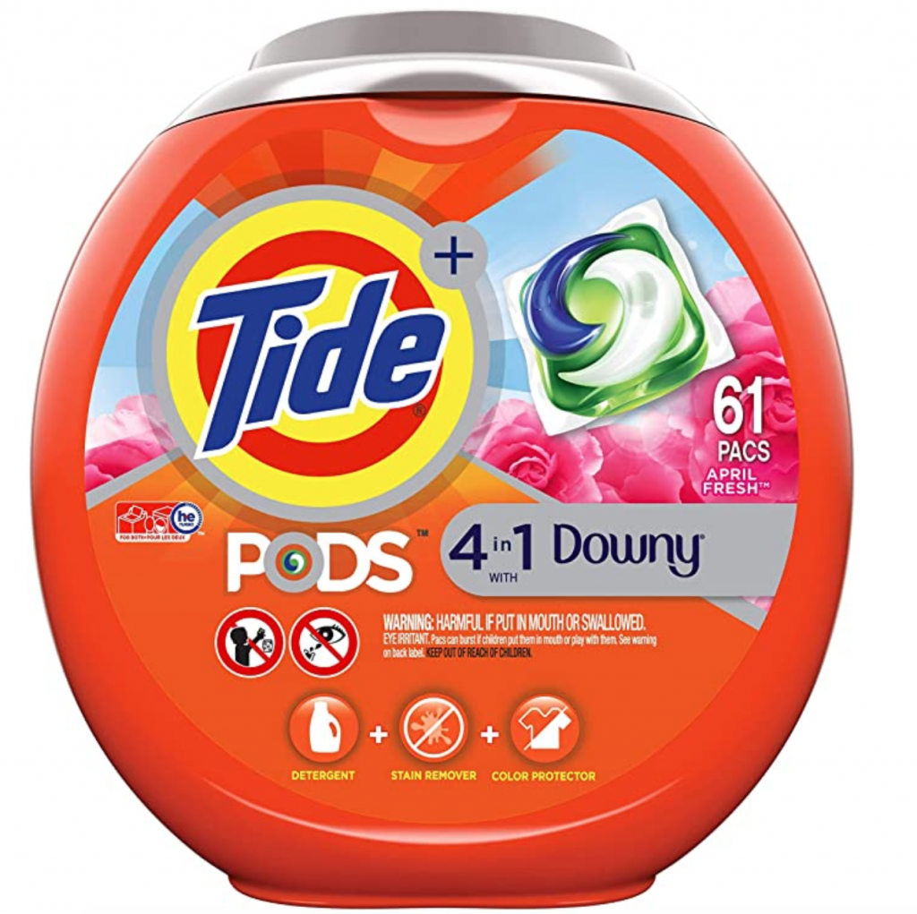 Amazon: Tide PODS Plus Downy Laundry Pacs 61-Count - Only $15.62 ...