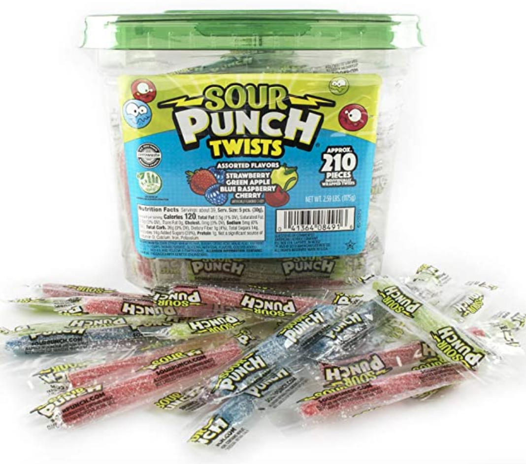 Amazon: Sour Punch Sour Punch Twists Candy 210-Count - Only $9.98 ...