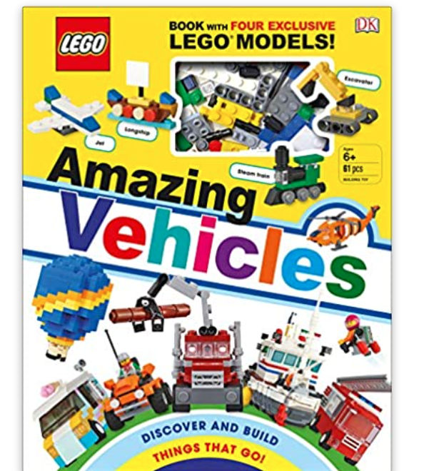 Amazon: LEGO Amazing Vehicles Book + Bricks - Only $8.33 | FreebieShark.com