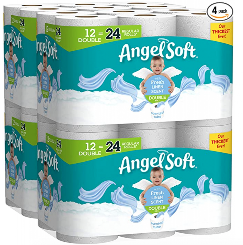 Amazon: Angel Soft 48 Double Rolls - Only $22.99 | FreebieShark.com