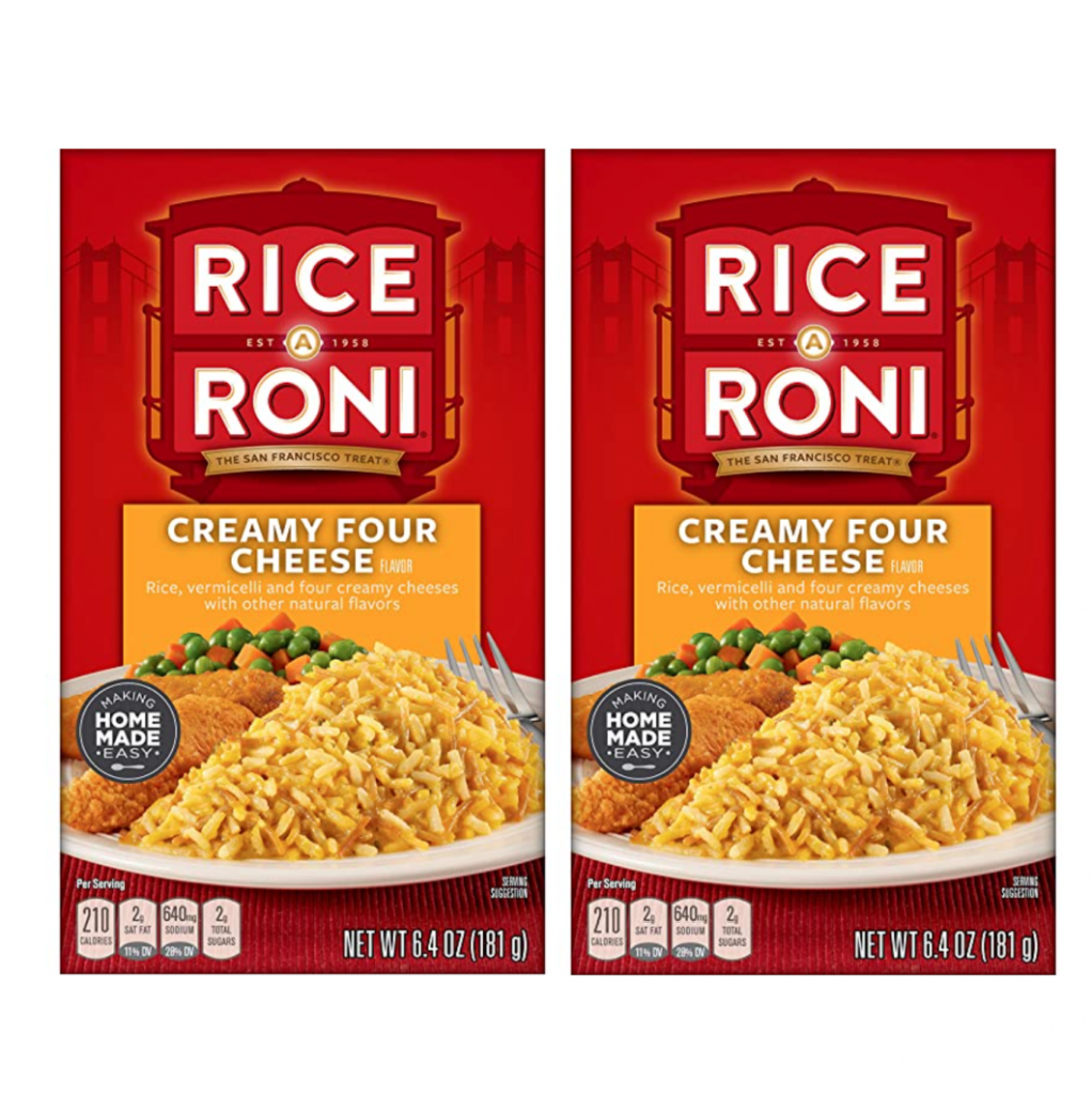 Amazon: Rice A Roni Creamy Four Cheese Rice 12-Pack - Only $9.58 ...