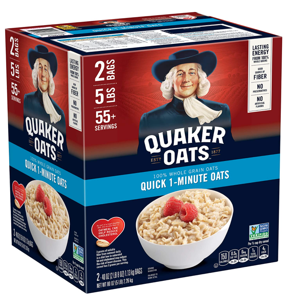 Amazon: Quaker Quick 1-Minute Oatmeal 5-lb Box - $5.71 | FreebieShark.com