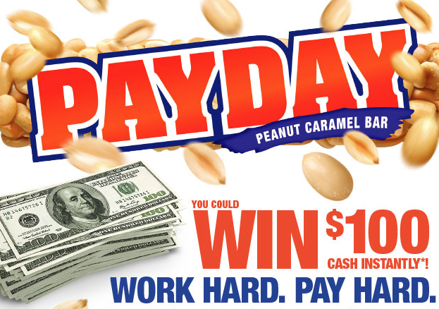 Hershey's Payday "Work Hard Pay Hard" Instant Win Game (750 Winners ...