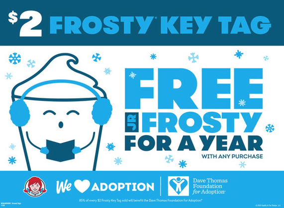 Wendy's: Wendy's 2022 Frosty Key Tags Now Available | FreebieShark.com