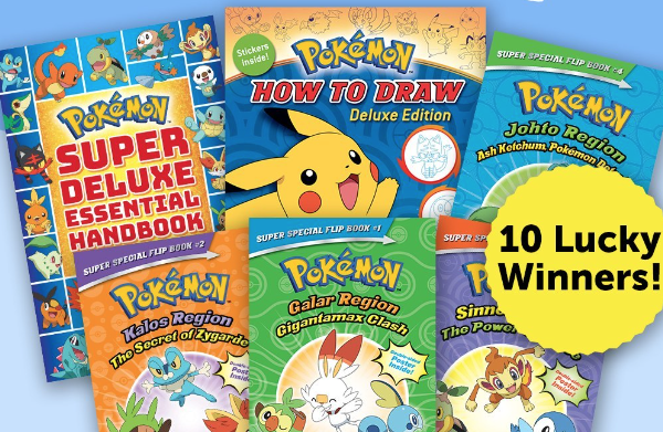 Scholastic Parents "Pokemon" Sweepstakes (10 Winners!) | FreebieShark.com