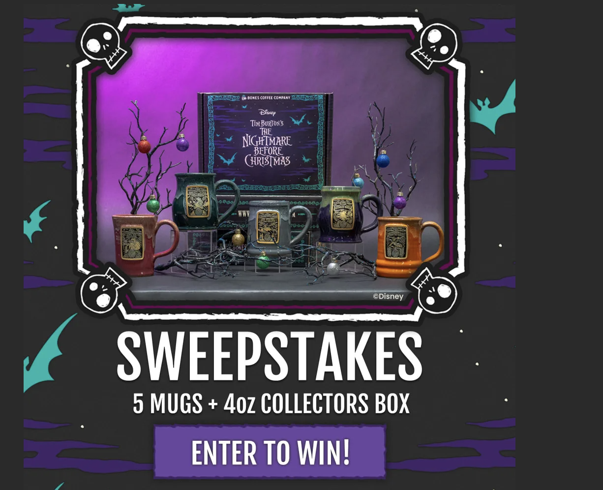 Bones Coffee "The Ultimate Gift" Sweepstakes | FreebieShark.com