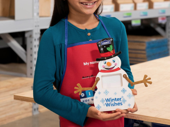 Lowe's Build & Grow: FREE Snowman Picture Frame Kit in January ...