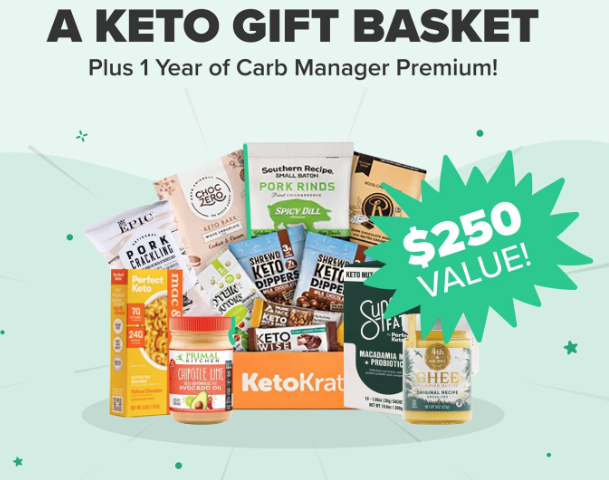 Carb Manager Keto Gift Basket Sweepstakes (3 Winners!) | FreebieShark.com