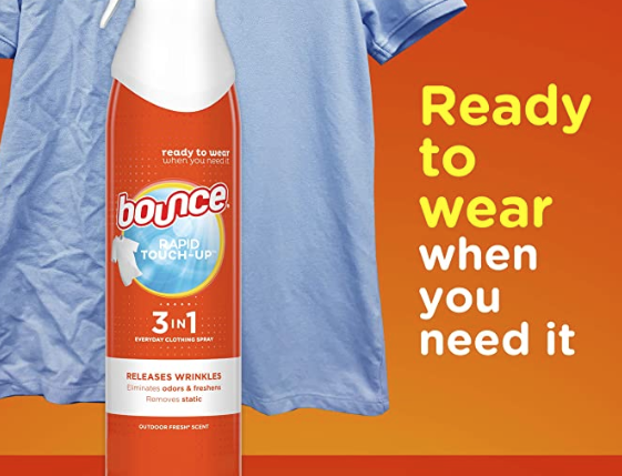 Amazon: Bounce Wrinkle Release Spray - Only $3.12 | FreebieShark.com