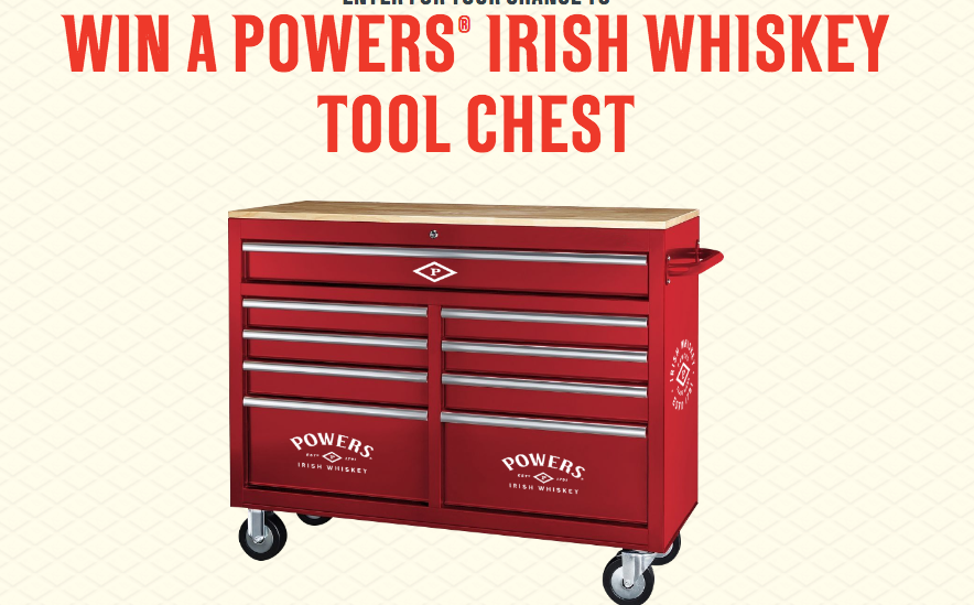 Powers Irish Whiskey Tool Chest Sweepstakes | FreebieShark.com