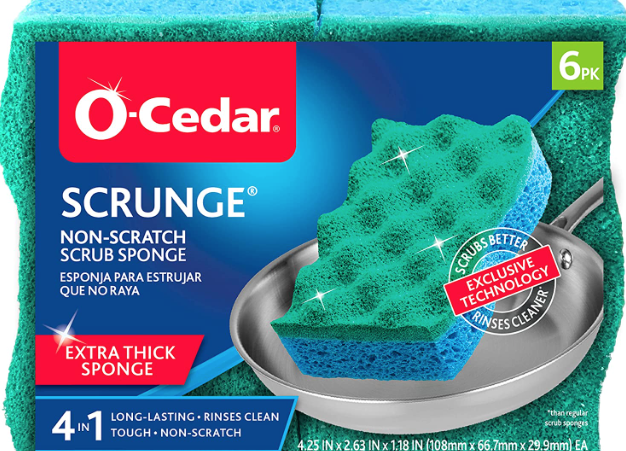 Amazon: O-Cedar Scrunge Multi-Use 6-Pack - Only $6.53