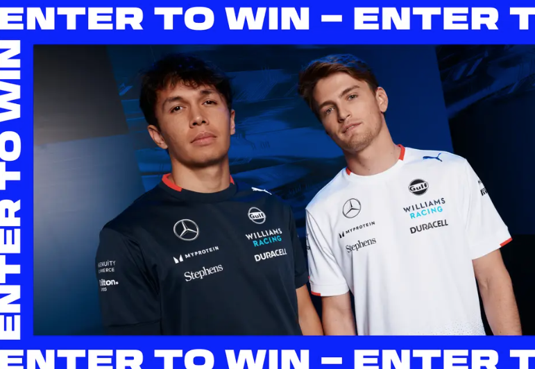 Williams Racing "Team Kit Bundle" Sweepstakes