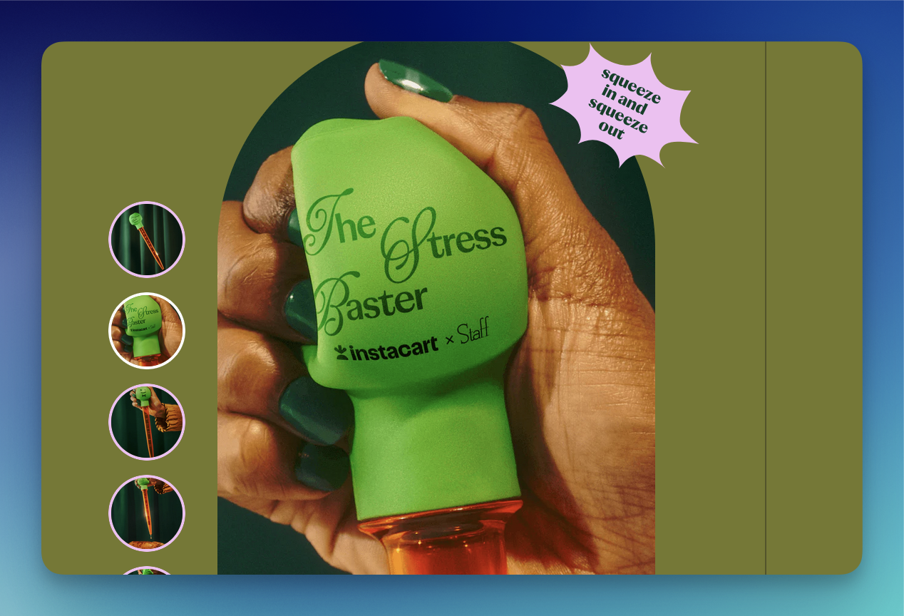 FREE Stress Baster from Instacart x Staff | FreebieShark.com