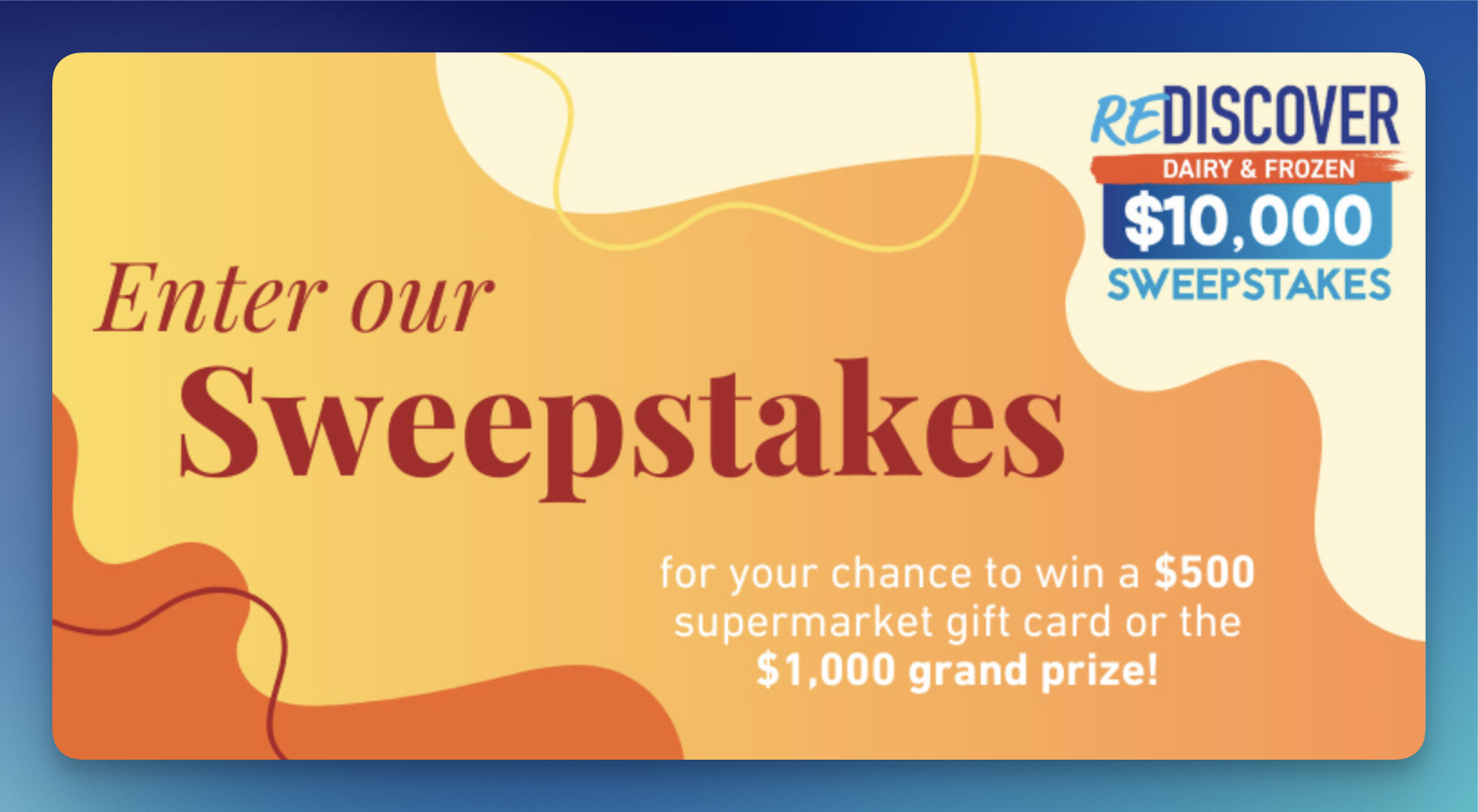 EasyHomeMeals "Rediscover Dairy & Frozen" Sweepstakes (6 Winners) | FreebieShark.com