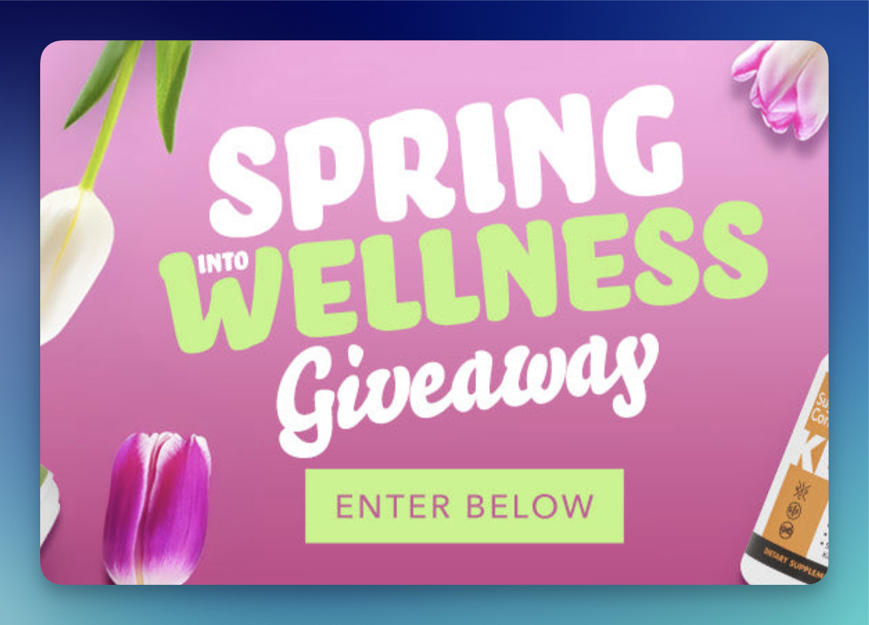 Natures Plus "Spring Into Wellness" Sweepstakes | FreebieShark.com